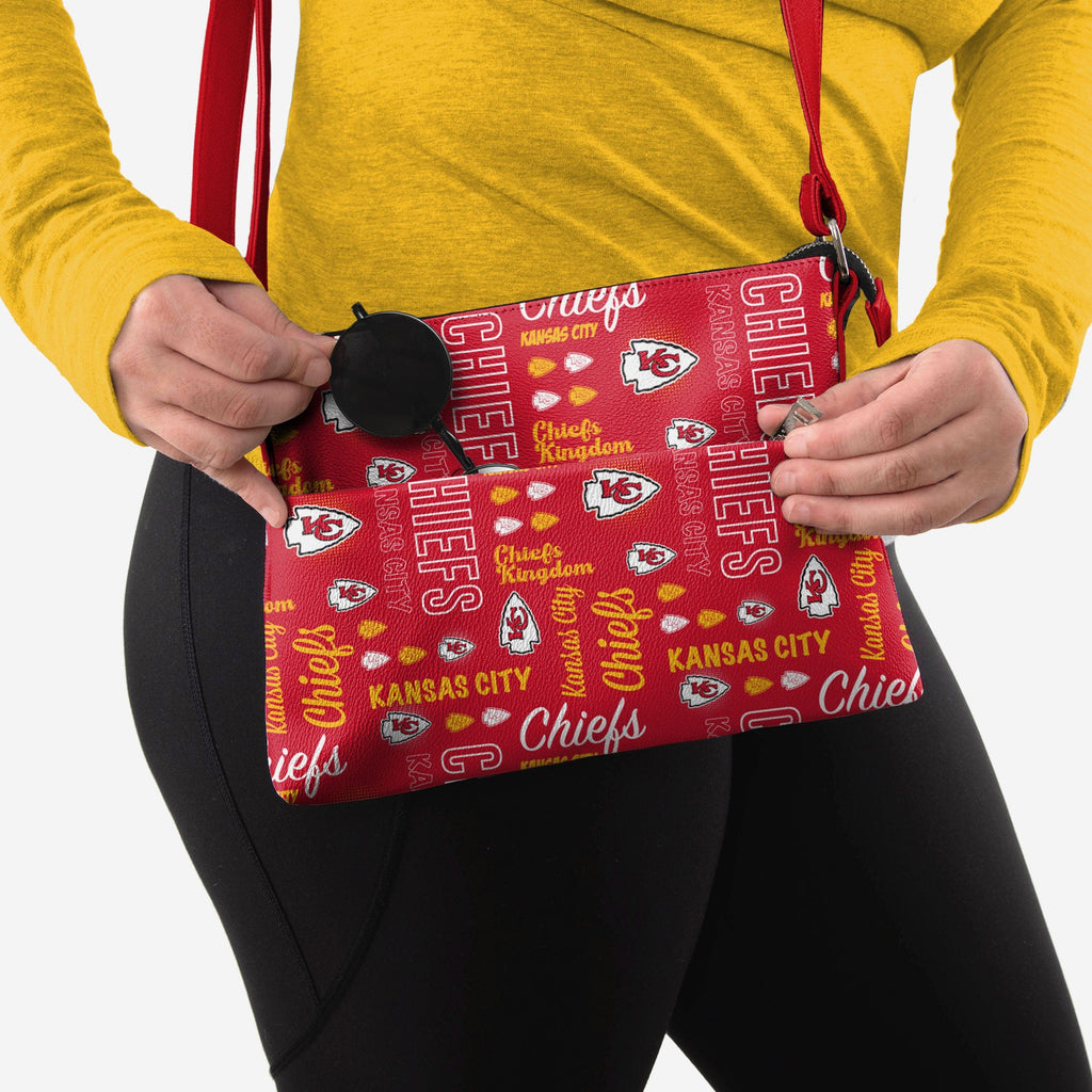 Kansas City Chiefs Spirited Style Printed Collection Foldover Tote Bag FOCO