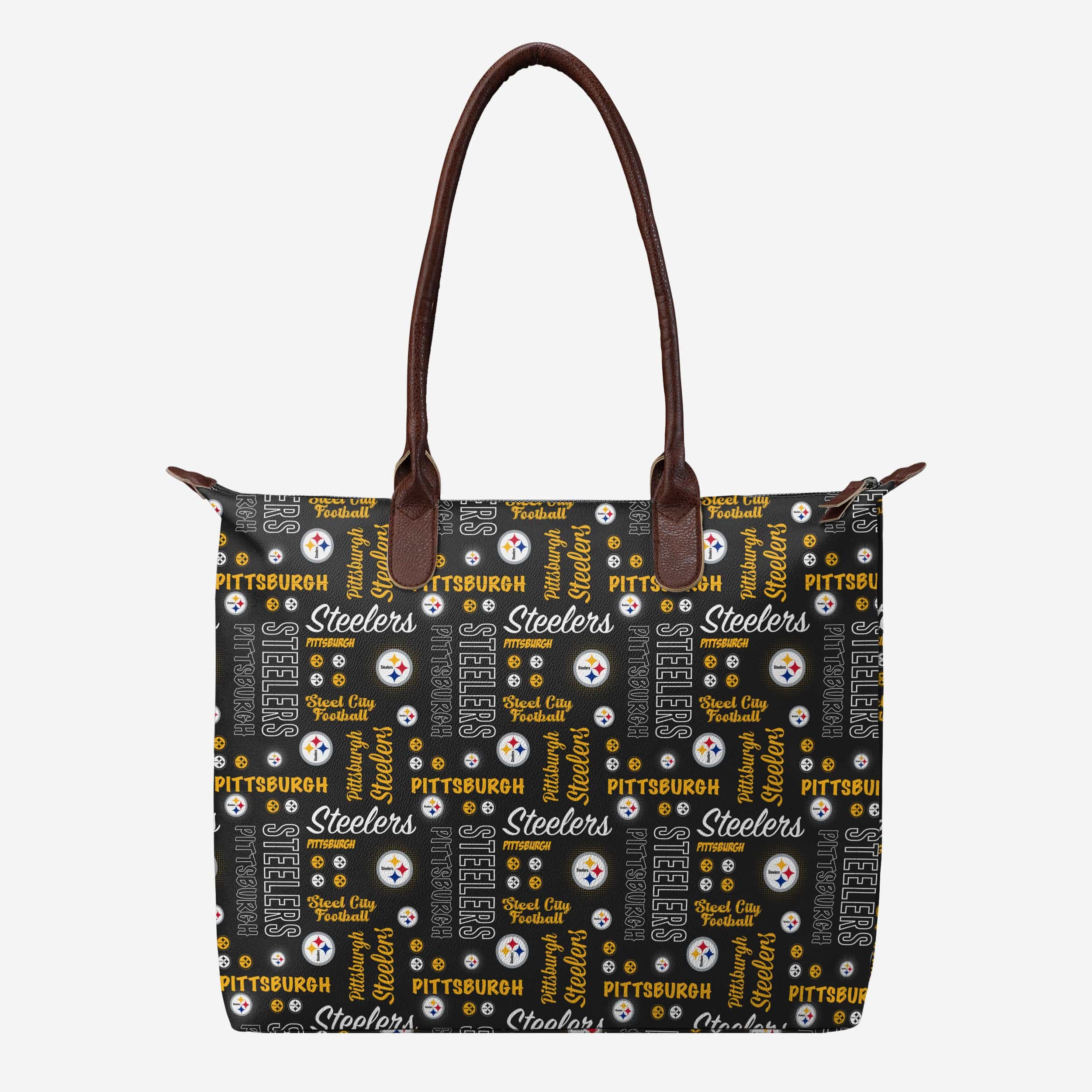 Pittsburgh Steelers Spirited Style Printed Collection Tote Bag FOCO