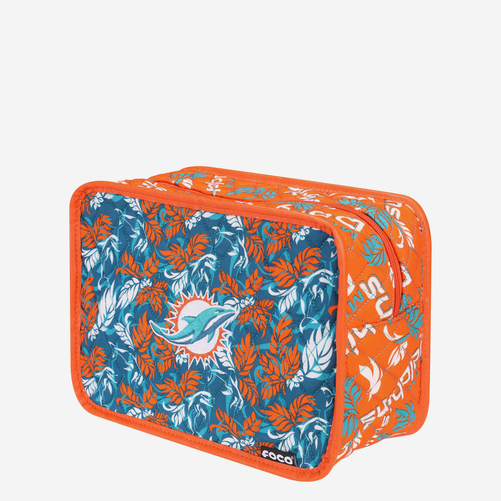 Miami Dolphins Quilted Printed Cosmetic Bag FOCO