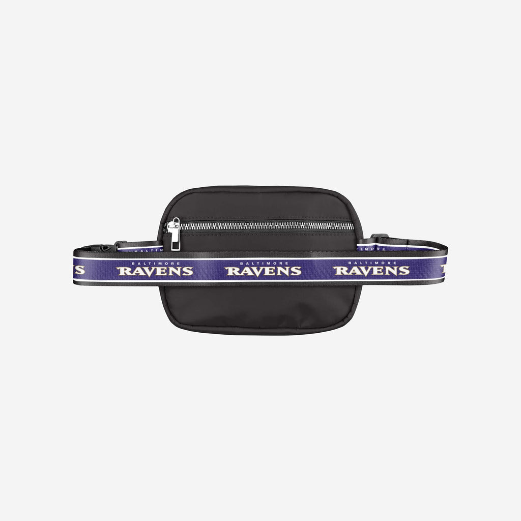 Baltimore Ravens Team Wordmark Crossbody Belt Bag FOCO