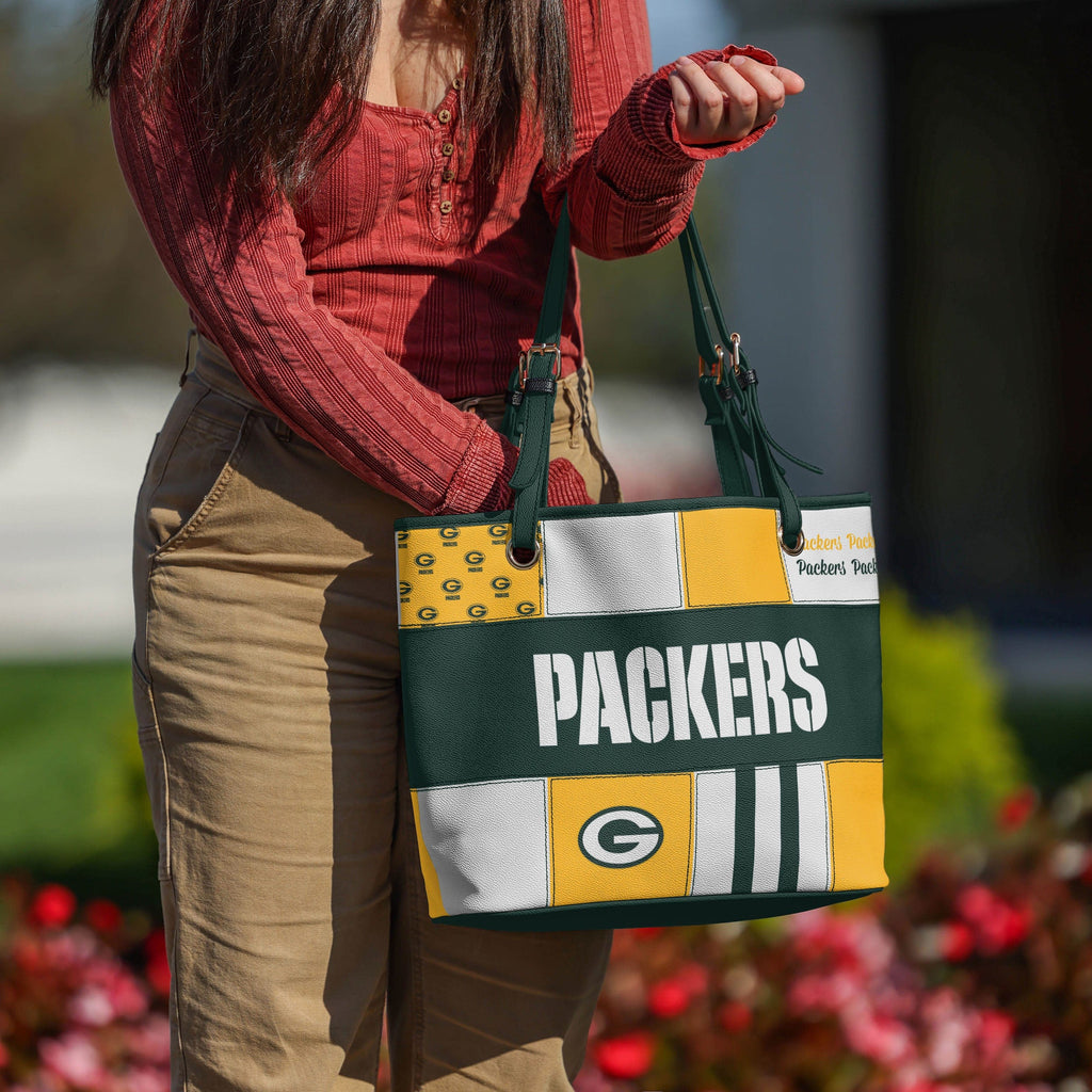 Green Bay Packers Printed Collage Tote FOCO