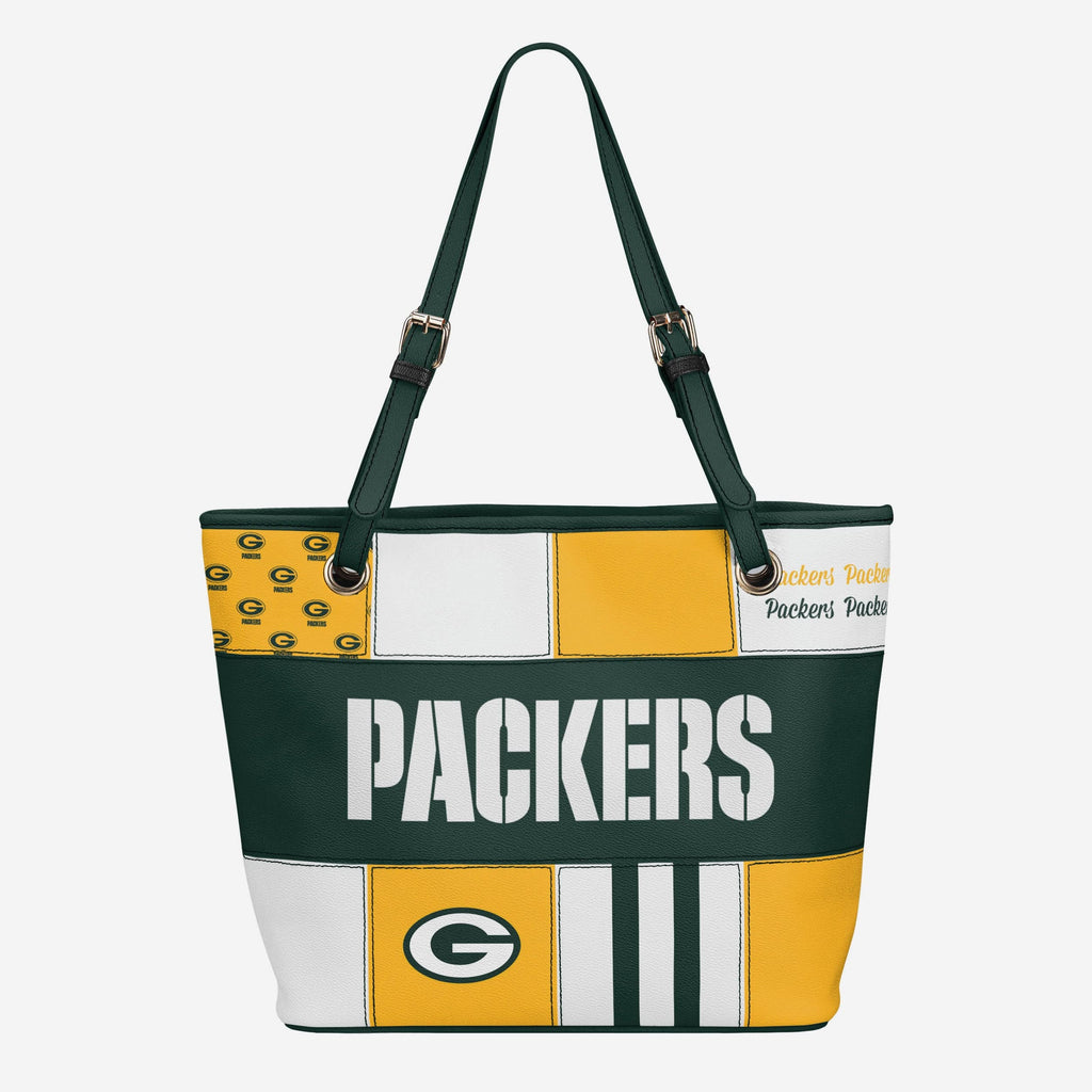 Green Bay Packers Printed Collage Tote FOCO