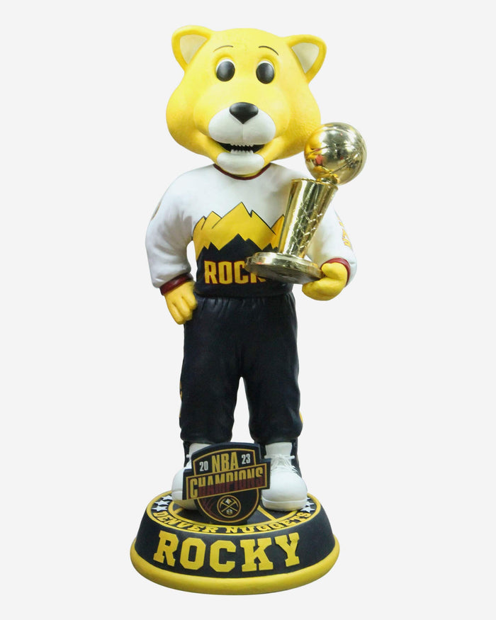 SuperMascot Rocky Denver Nuggets 2023 NBA Champions 3 Ft Mascot Bobble FOCO