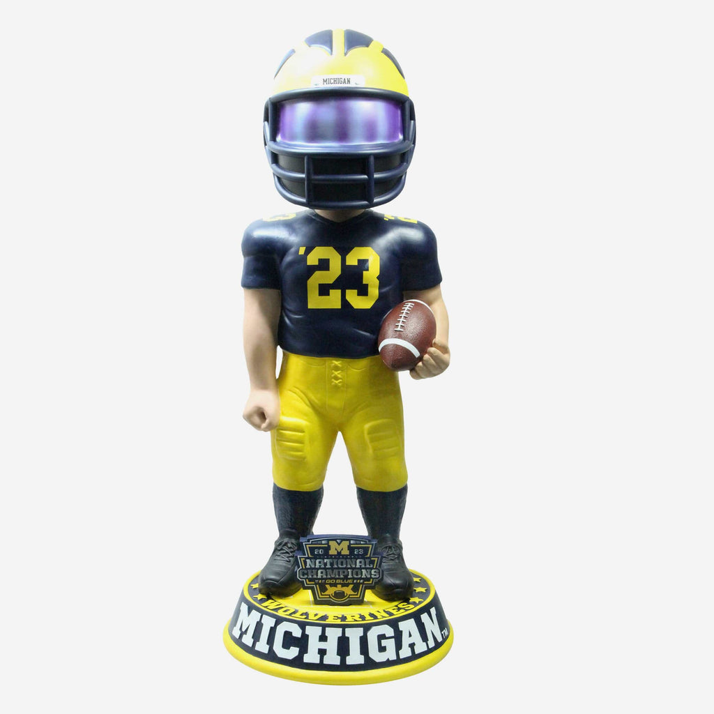 Michigan Wolverines 2023 Football National Champions 3 Ft Bobblehead FOCO