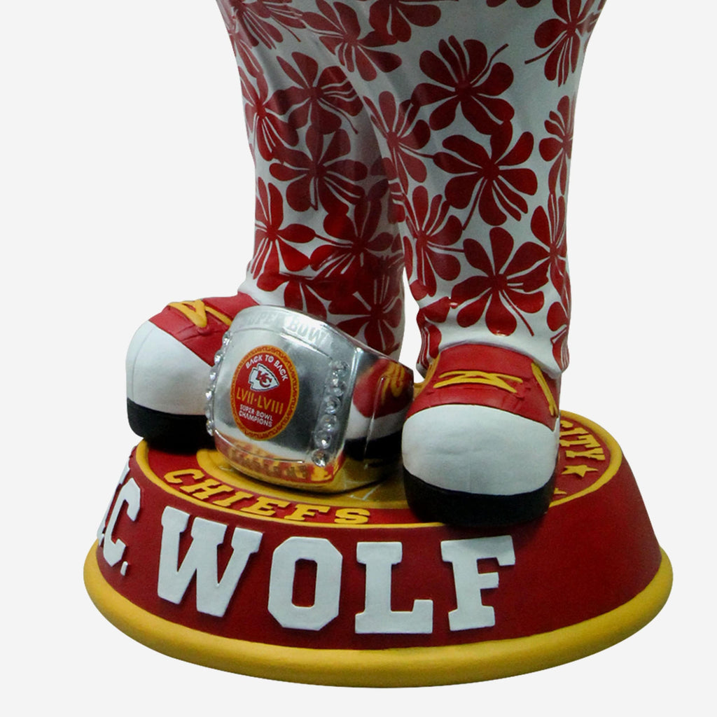 KC Wolf Kansas City Chiefs Super Bowl LVIII Champions 3 Ft Bobblehead FOCO