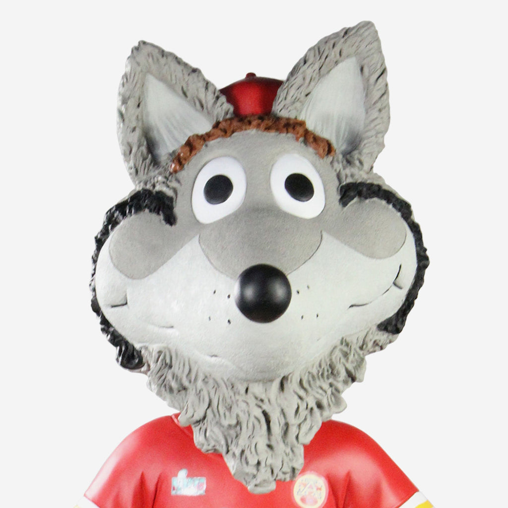 KC Wolf Kansas City Chiefs Super Bowl LVII Champions 3 Ft Mascot Bobbl FOCO