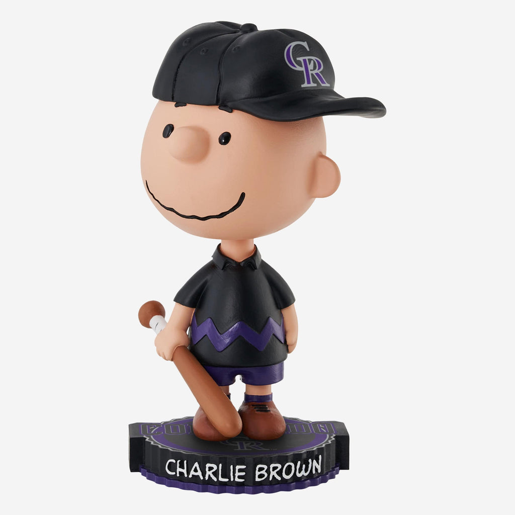 Colorado Rockies Charlie Brown Peanuts Bighead Bobblehead FOCO