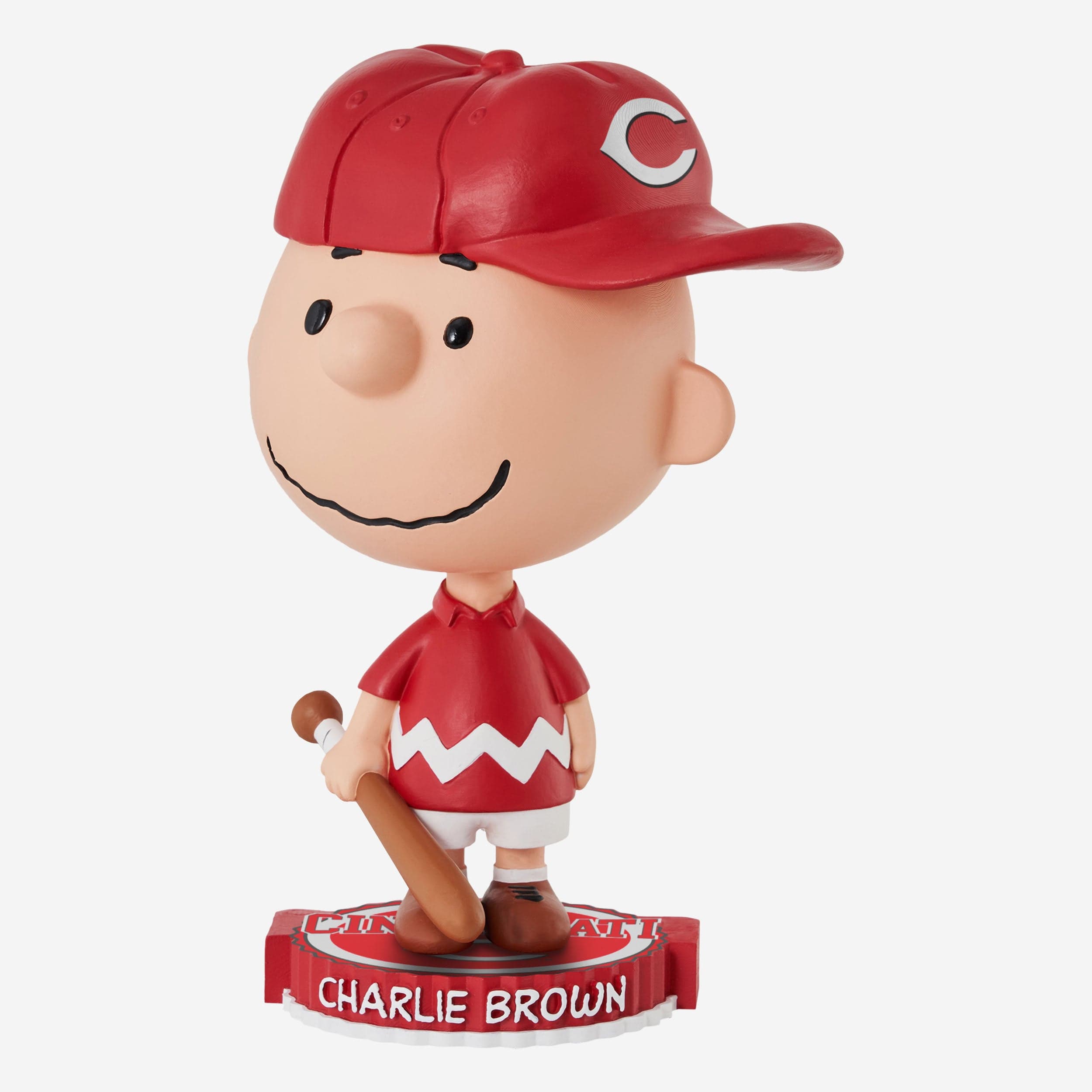 Cincinnati Reds Charlie Brown Peanuts Bighead Bobblehead FOCO