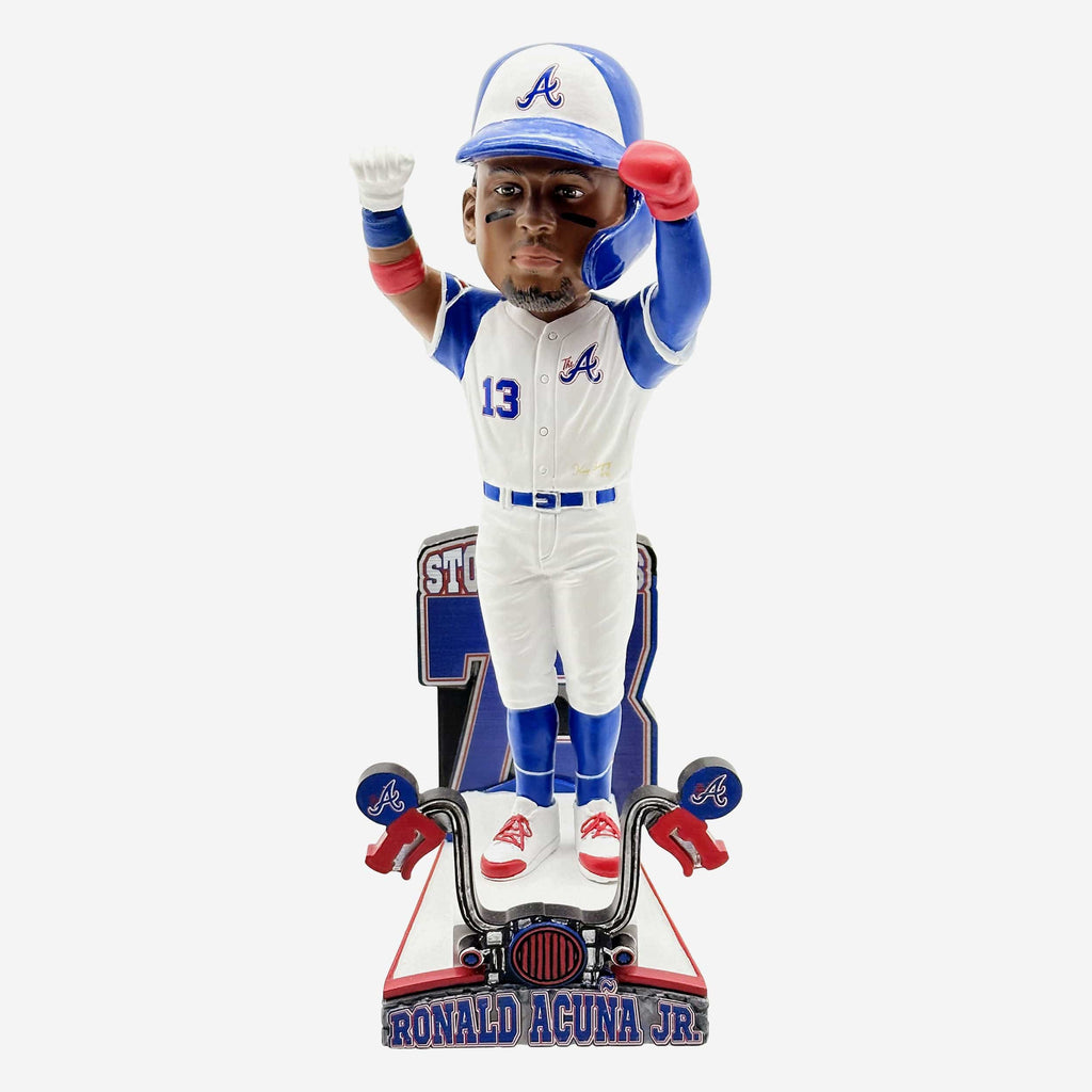Ronald Acuna Jr Atlanta Braves Franchise Single-Season Stolen Base Rec FOCO