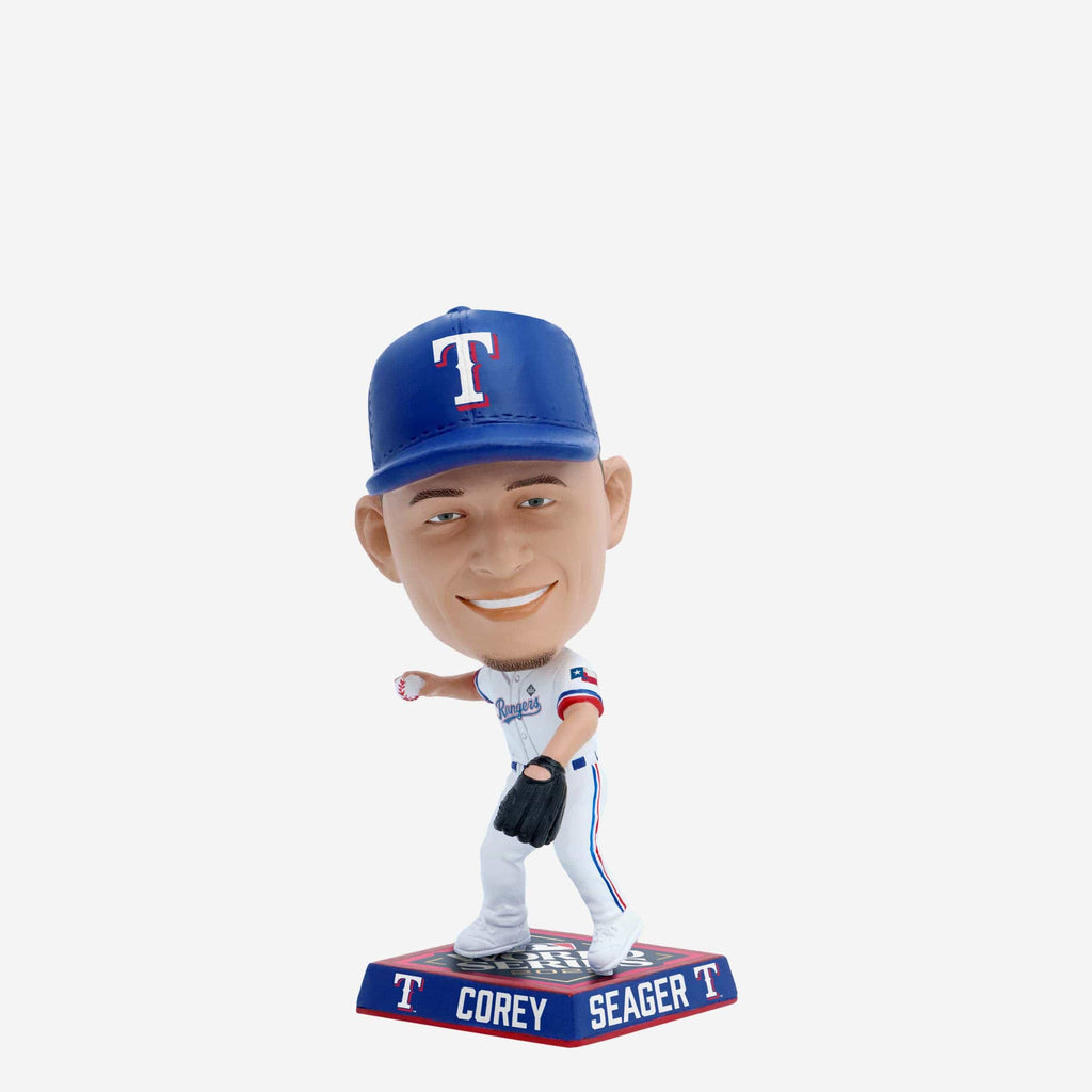 Corey Seager Texas Rangers World Series Mini Bighead Bobblehead FOCO