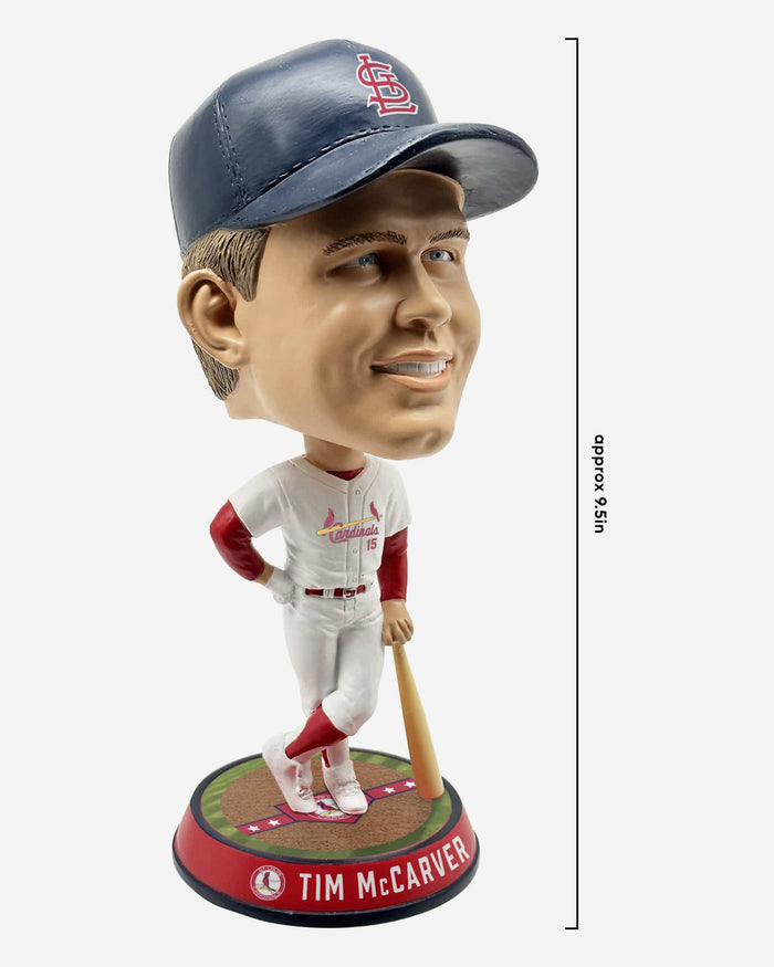 Tim McCarver St Louis Cardinals Field Stripe Bighead Bobblehead FOCO