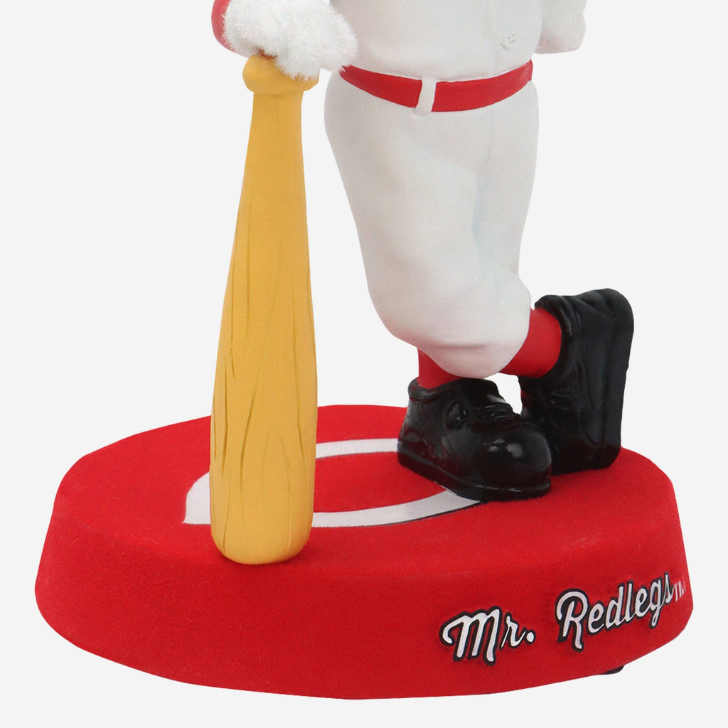 Mr Redlegs Cincinnati Reds Fuzzy Fur Mascot Bobblehead FOCO
