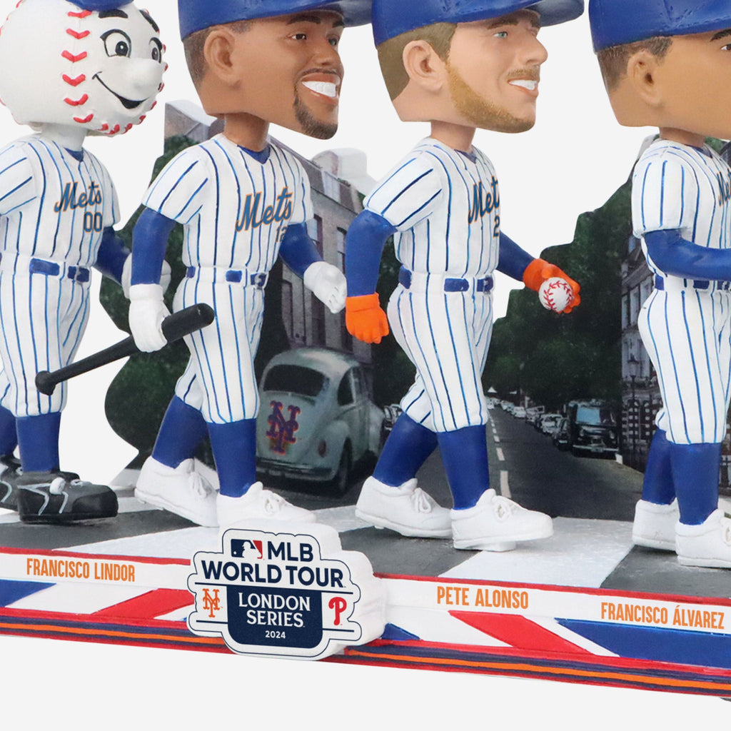 New York Mets 2024 MLB London Series Abbey Road Mini Bobblehead Scene FOCO