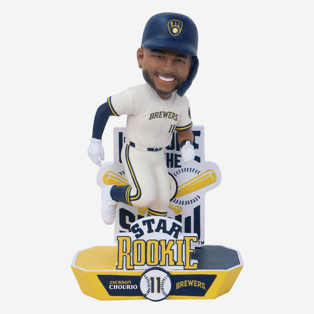 Jackson Chourio Milwaukee Brewers Star Rookie Bobblehead FOCO