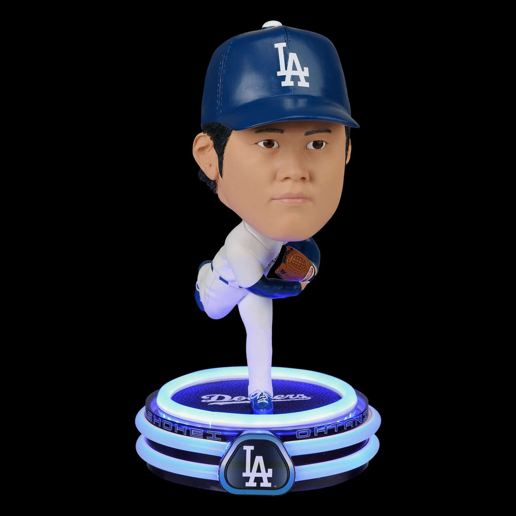 Shohei Ohtani Los Angeles Dodgers Pitcher LED Neon Bighead Bobblehead FOCO