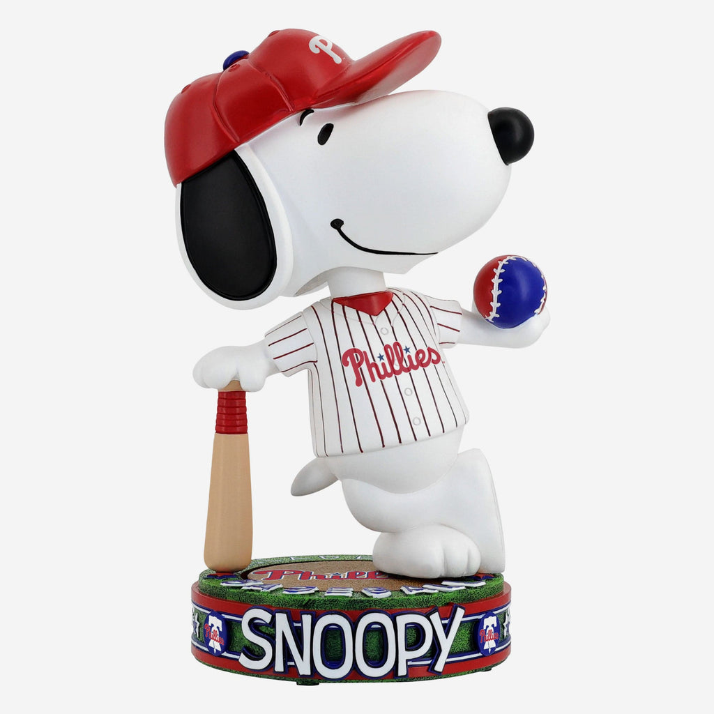 Philadelphia Phillies Snoopy Peanuts Batter Up Bighead Bobblehead FOCO
