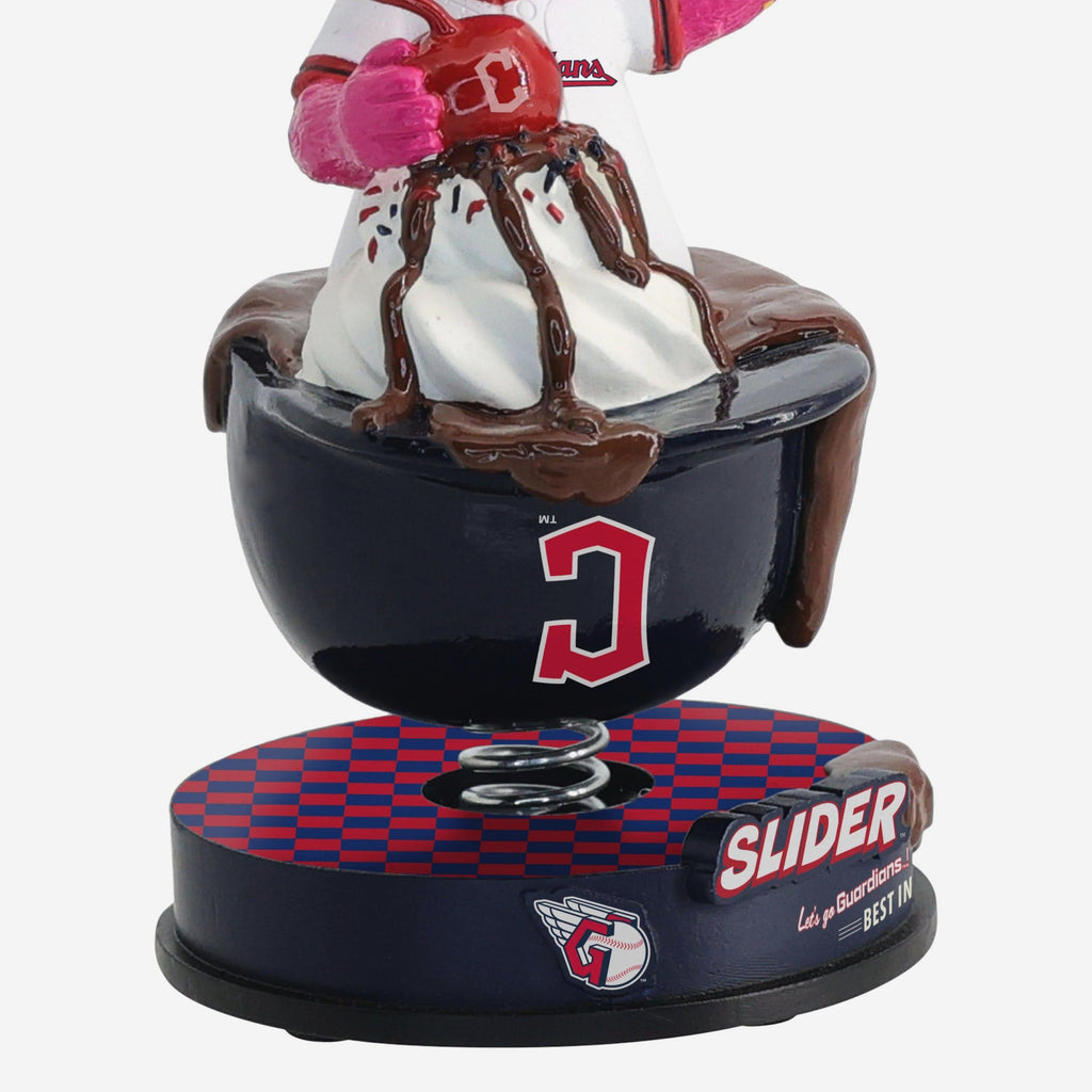 Slider Cleveland Guardians Ice Cream Helmet Mascot Bobblehead FOCO