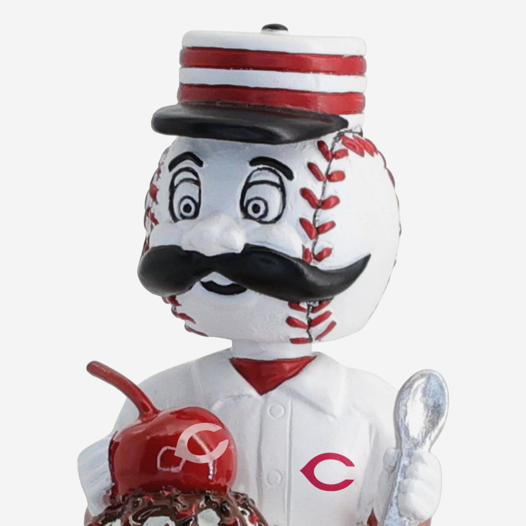Mr Redlegs Cincinnati Reds Ice Cream Helmet Mascot Bobblehead FOCO