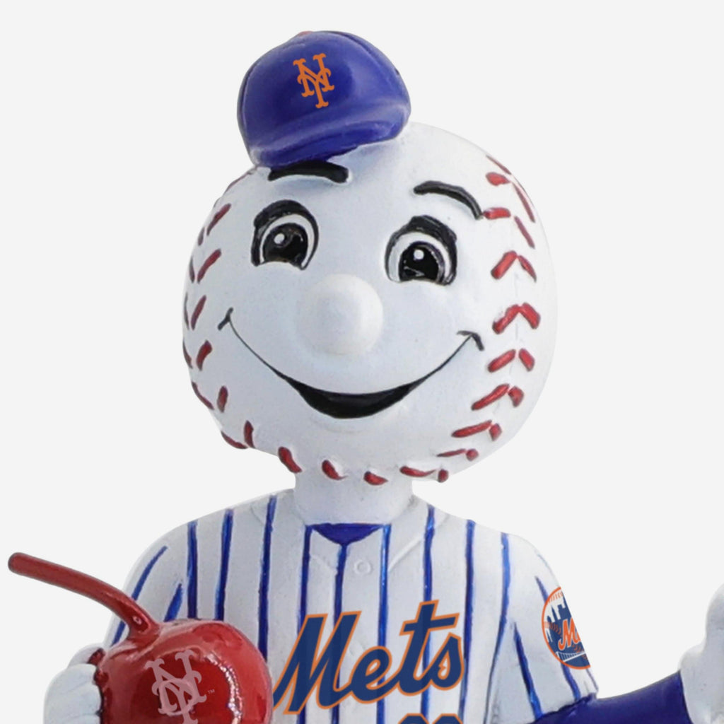 Mr Met New York Mets Ice Cream Helmet Mascot Bobblehead FOCO