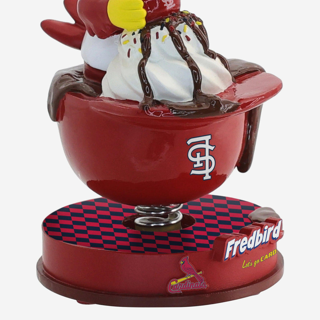 Fredbird St Louis Cardinals Ice Cream Helmet Mascot Bobblehead FOCO