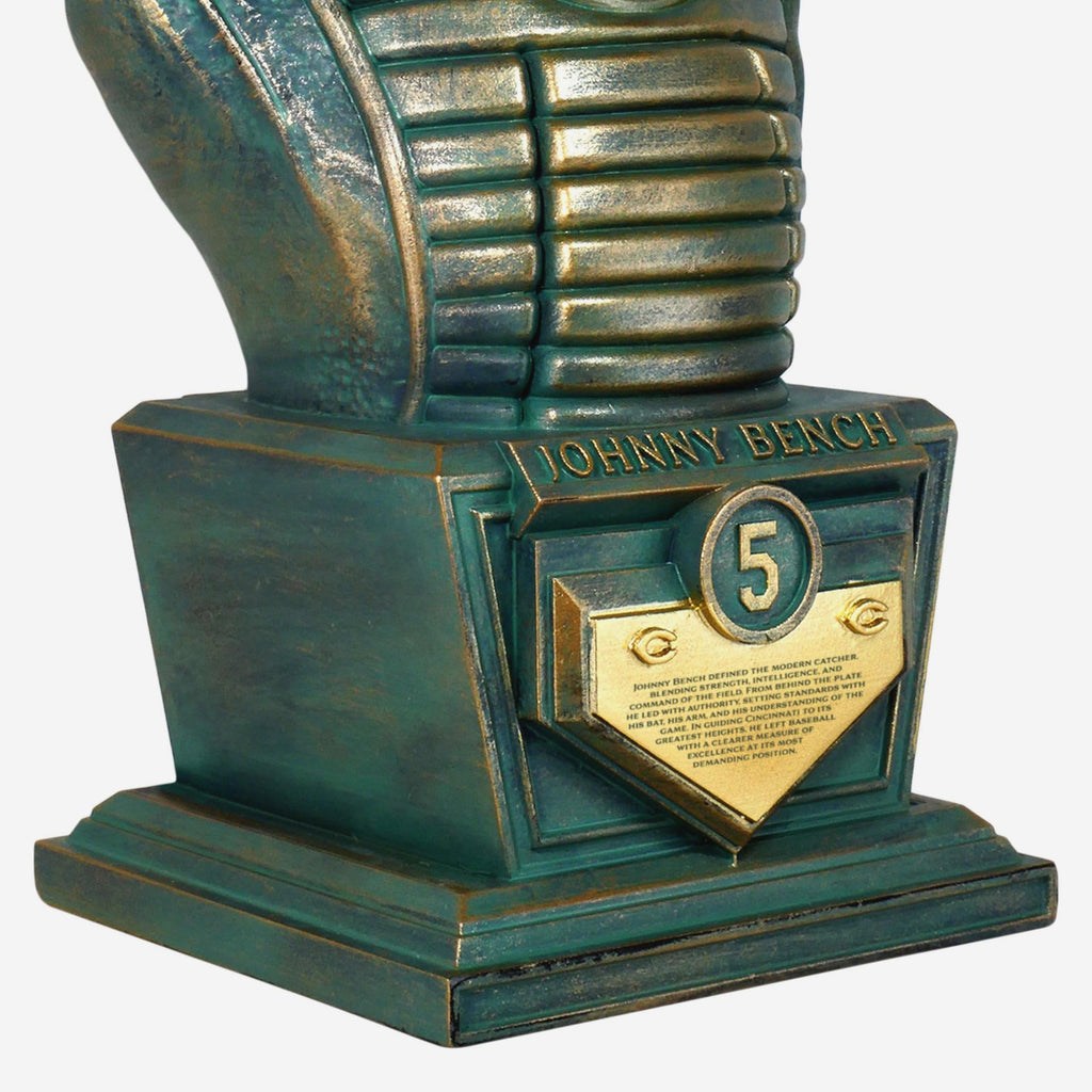 Johnny Bench Cincinnati Reds Bronze Patina Bust Bobblehead FOCO
