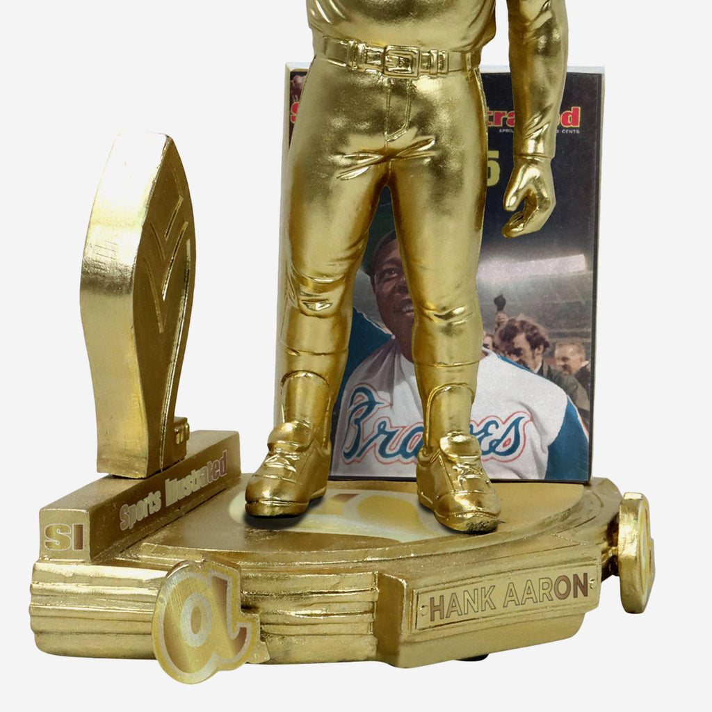Hank Aaron Atlanta Braves Gold Electroplated 715 Sports Illustrated Co FOCO