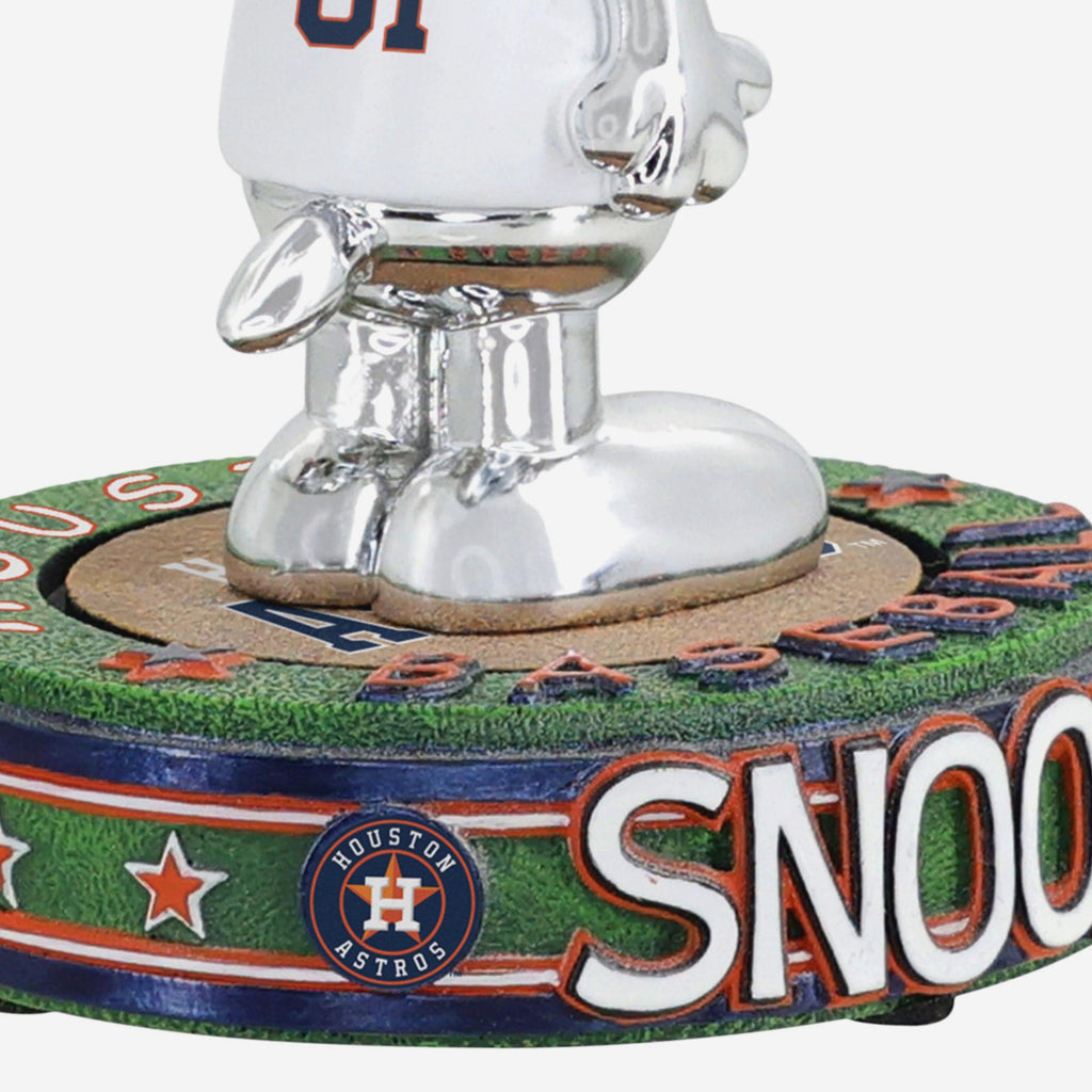 Houston Astros Snoopy Peanuts Electroplated Bighead Bobblehead FOCO