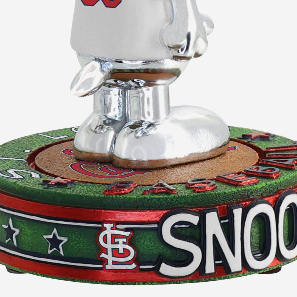 St Louis Cardinals Snoopy Peanuts Electroplated Bighead Bobblehead FOCO