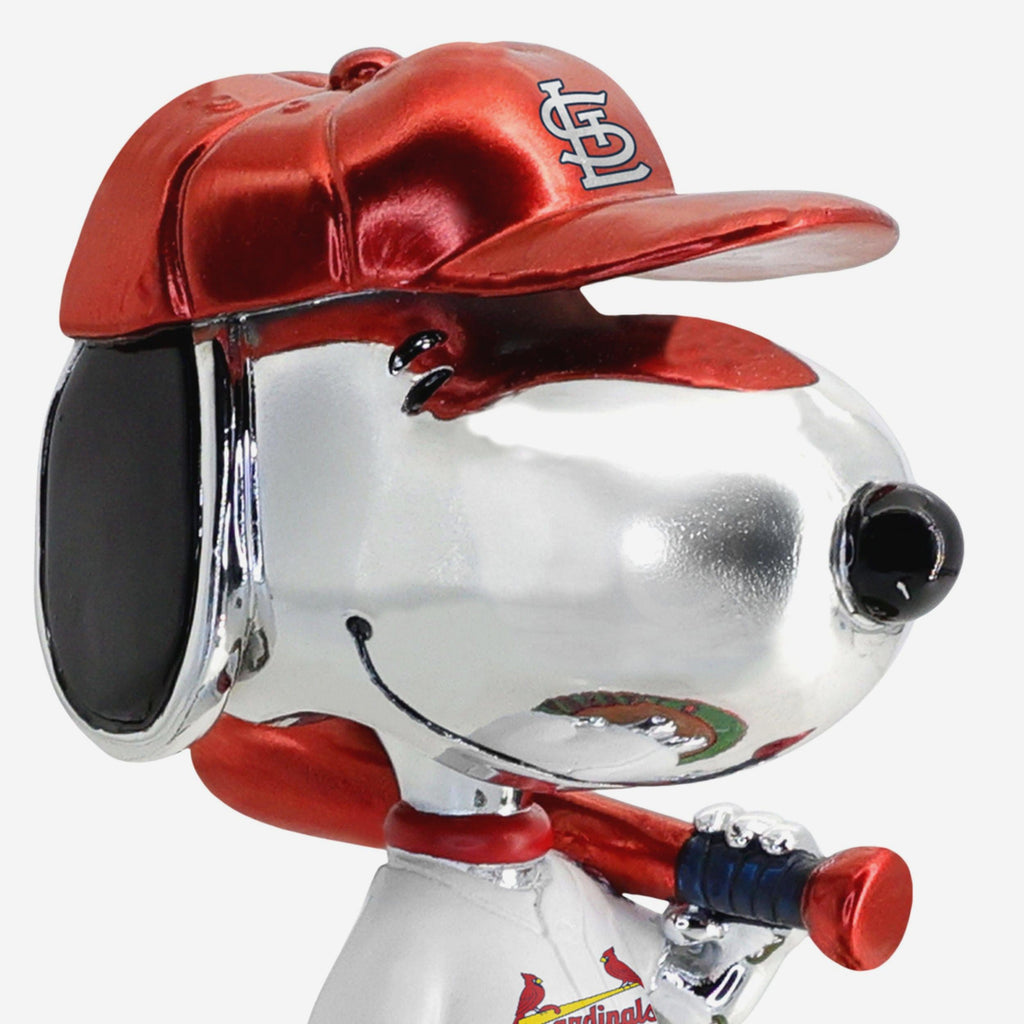 St Louis Cardinals Snoopy Peanuts Electroplated Bighead Bobblehead FOCO