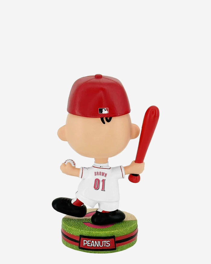 Cincinnati Reds Charlie Brown Peanuts Mini Bighead Bobblehead FOCO