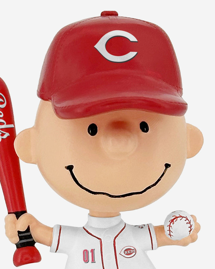 Cincinnati Reds Charlie Brown Peanuts Mini Bighead Bobblehead FOCO