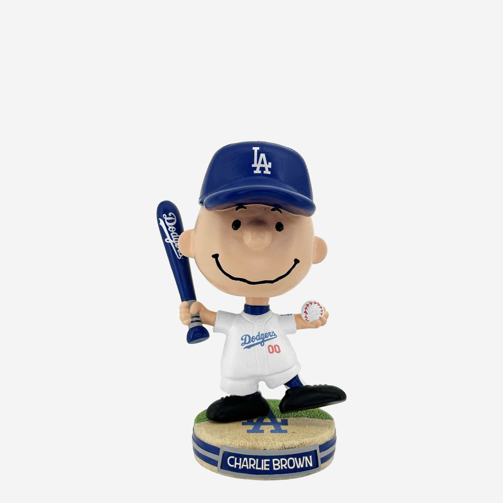 Los Angeles Dodgers Charlie Brown Peanuts Mini Bighead Bobblehead FOCO