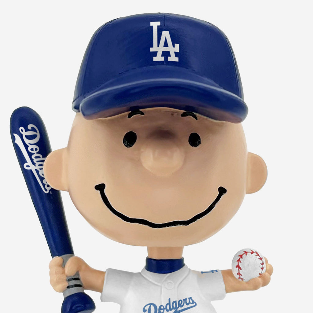 Los Angeles Dodgers Charlie Brown Peanuts Mini Bighead Bobblehead FOCO