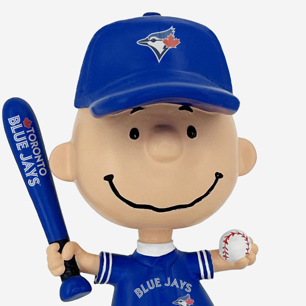 Toronto Blue Jays Charlie Brown Peanuts Mini Bighead Bobblehead FOCO
