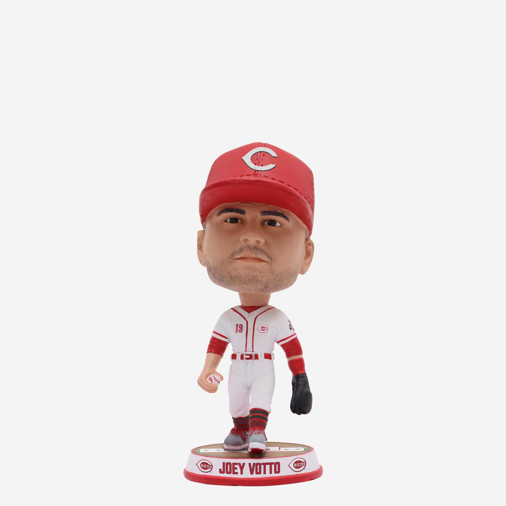 Joey Votto Cincinnati Reds Fielding Pose Field Stripe Mini Bighead Bob FOCO