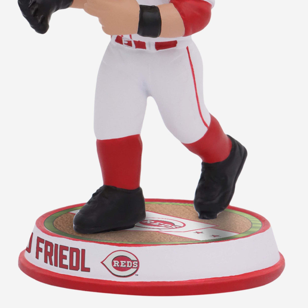 TJ Friedl Cincinnati Reds Fielding Pose Field Stripe Mini Bighead Bobb FOCO