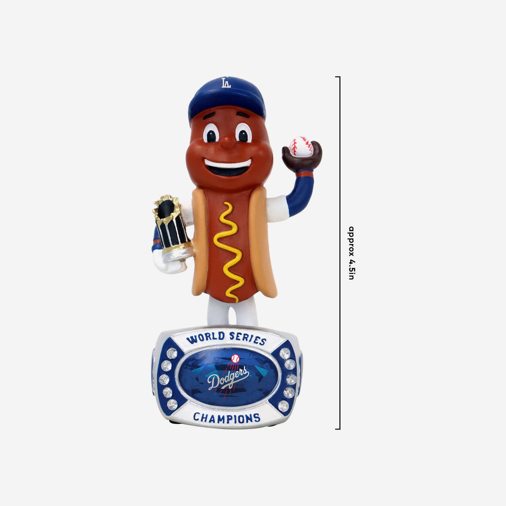 Dodger Dog Los Angeles Dodgers 2024 World Series Champions Mascot Ring FOCO