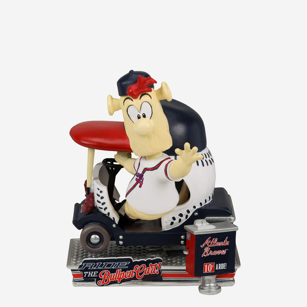 Blooper Atlanta Braves Bullpen Cart Mascot Bobblehead FOCO