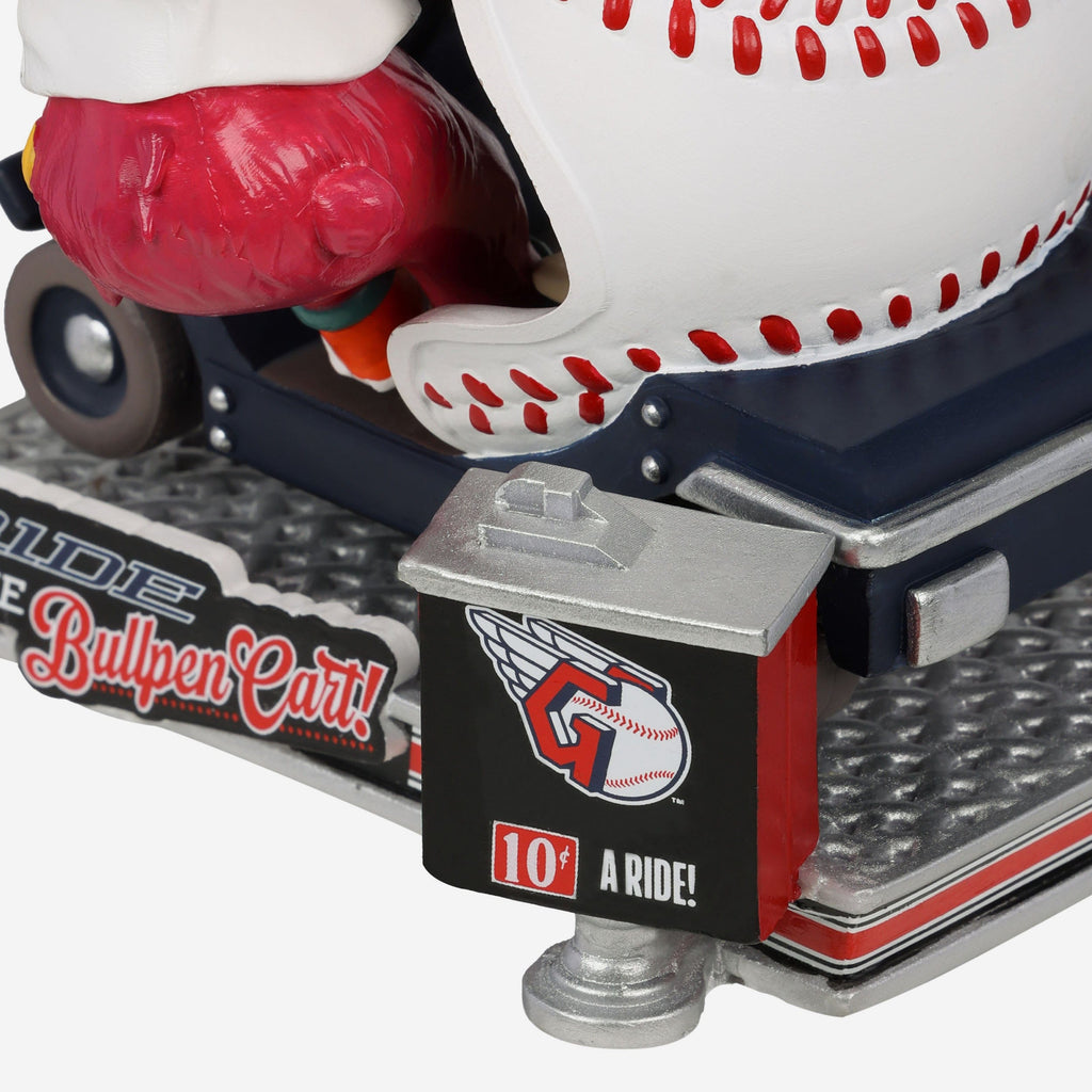 Slider Cleveland Guardians Bullpen Cart Mascot Bobblehead FOCO
