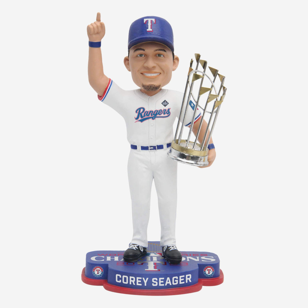 Corey Seager Texas Rangers 2023 World Series Champions Bobblehead FOCO