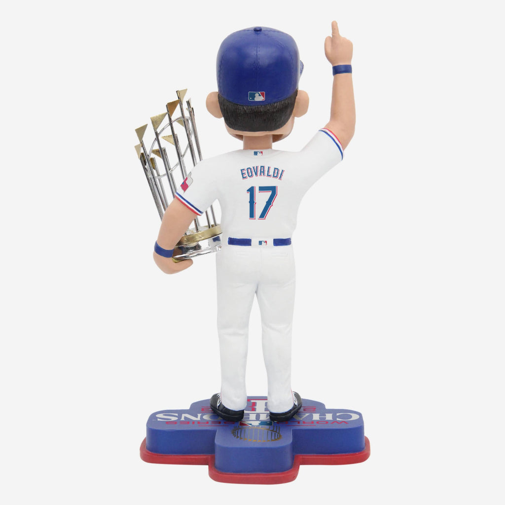 Nathan Eovaldi Texas Rangers 2023 World Series Champions Bobblehead FOCO