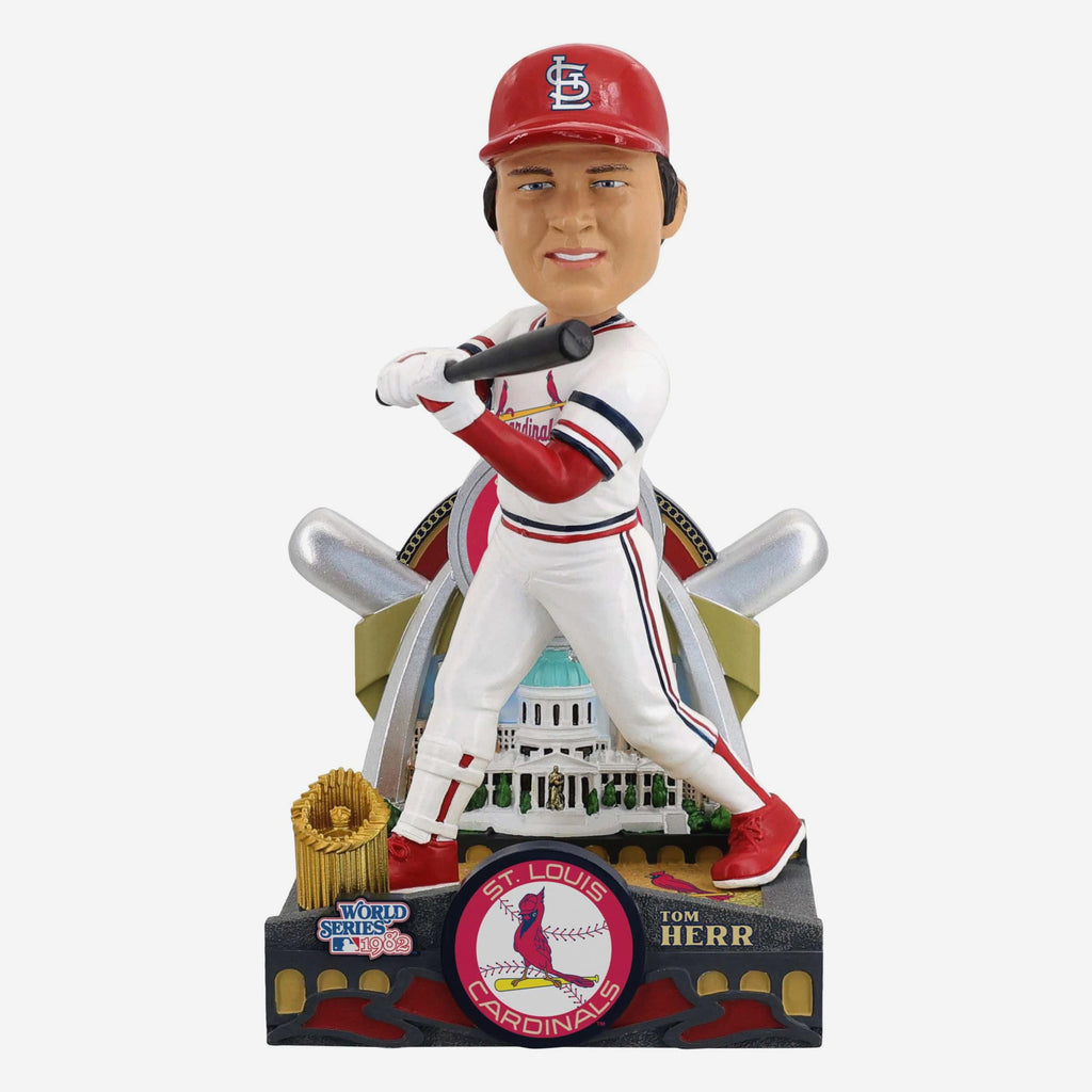 Tom Herr St Louis Cardinals 1982 World Series Champions Bobblehead FOCO