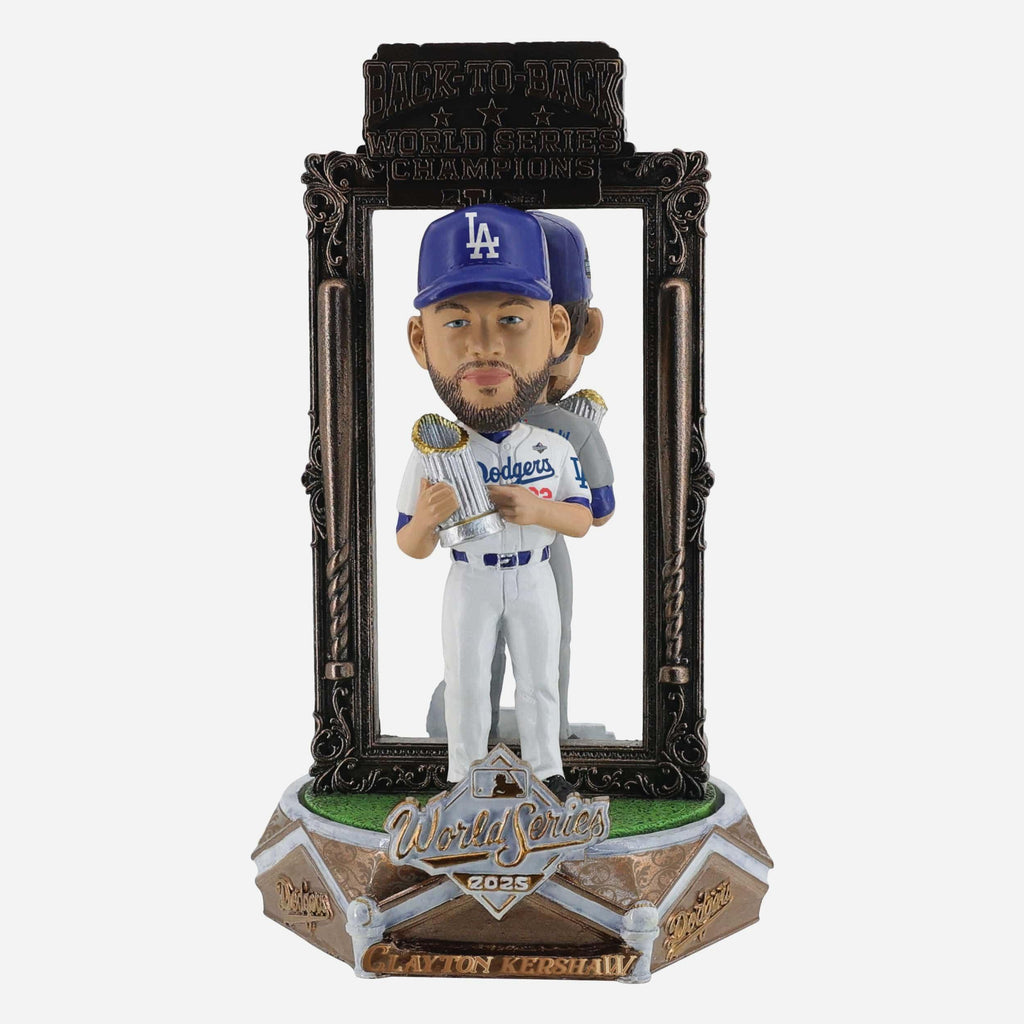 Clayton Kershaw Los Angeles Dodgers 2025 Back To Back World Series Cha FOCO