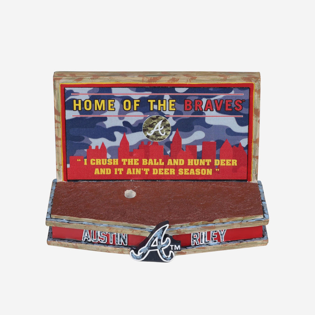 Austin Riley Atlanta Braves Camo Bobblehead FOCO