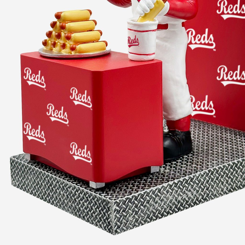Mr Redlegs Cincinnati Reds Hot Dog Eating Contest Mascot Bobblehead FOCO