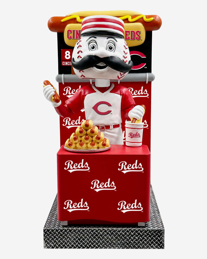 Mr Redlegs Cincinnati Reds Hot Dog Eating Contest Mascot Bobblehead FOCO