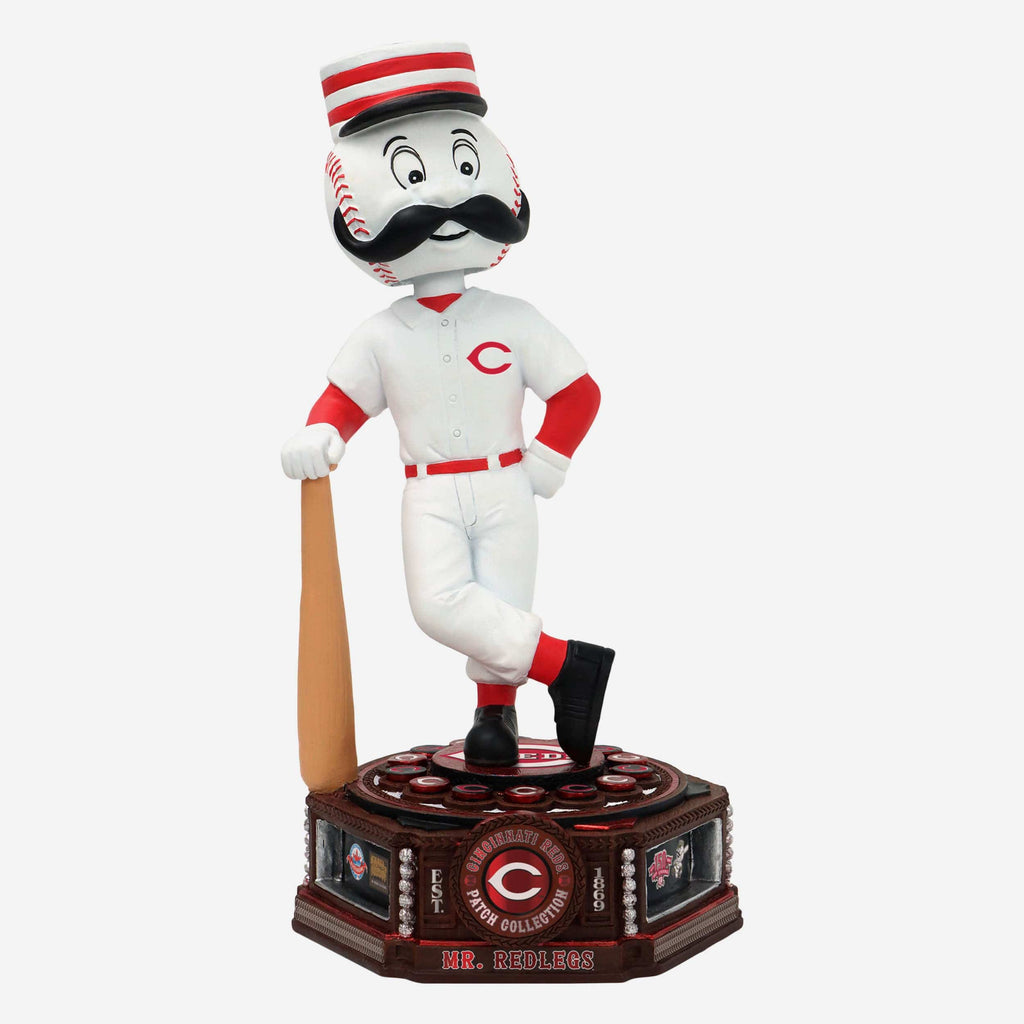 Mr Redlegs Cincinnati Reds Patch Collection Mascot Bobblehead FOCO