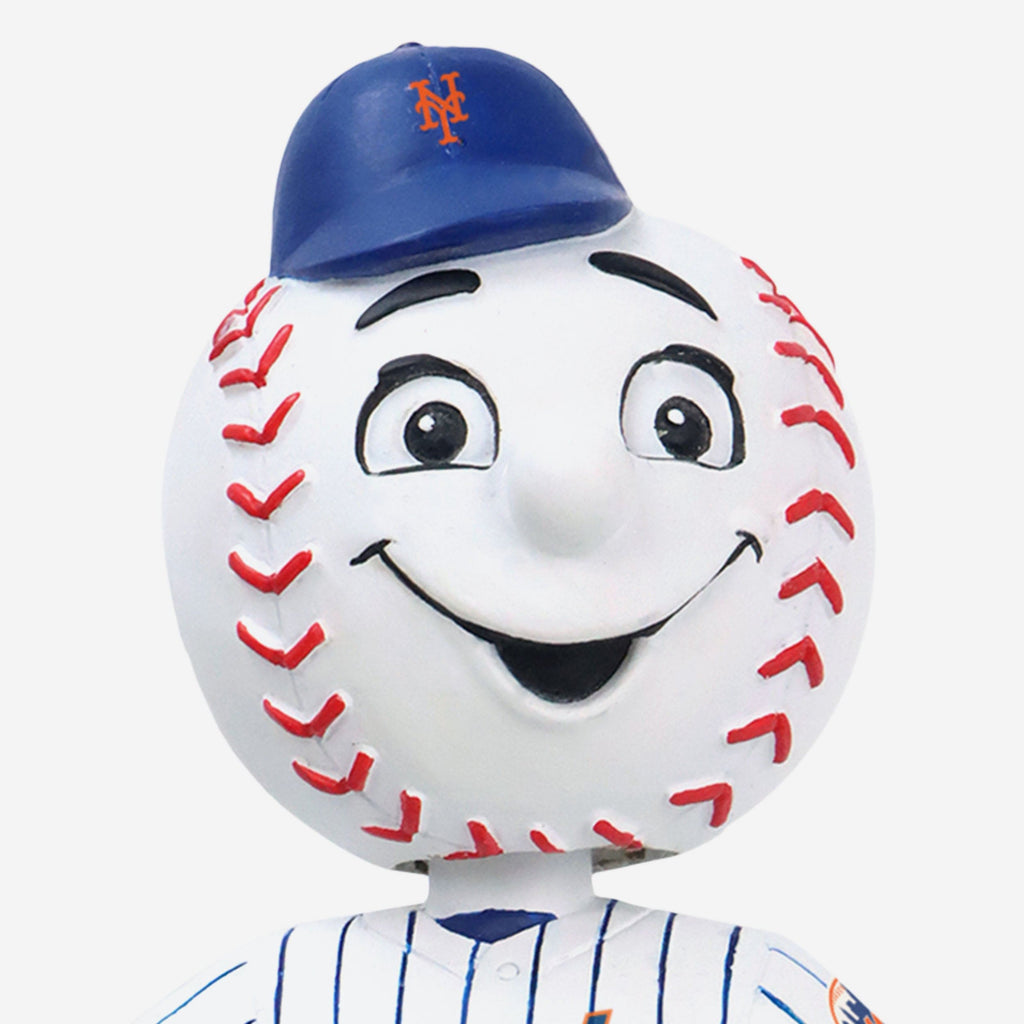 Mr Met New York Mets Patch Collection Mascot Bobblehead FOCO