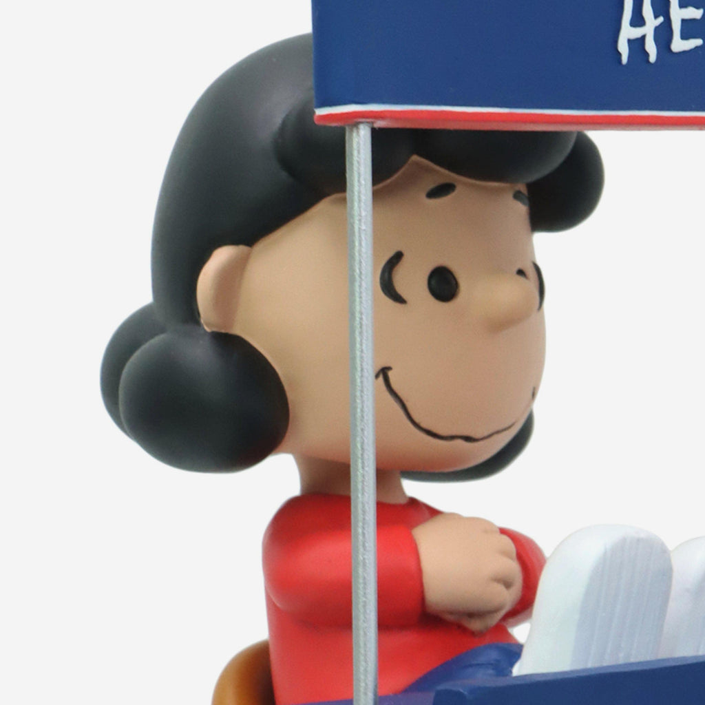 Chicago Cubs Lucy & Charlie Brown Peanuts Psychiatry Stand Dual Bobble FOCO