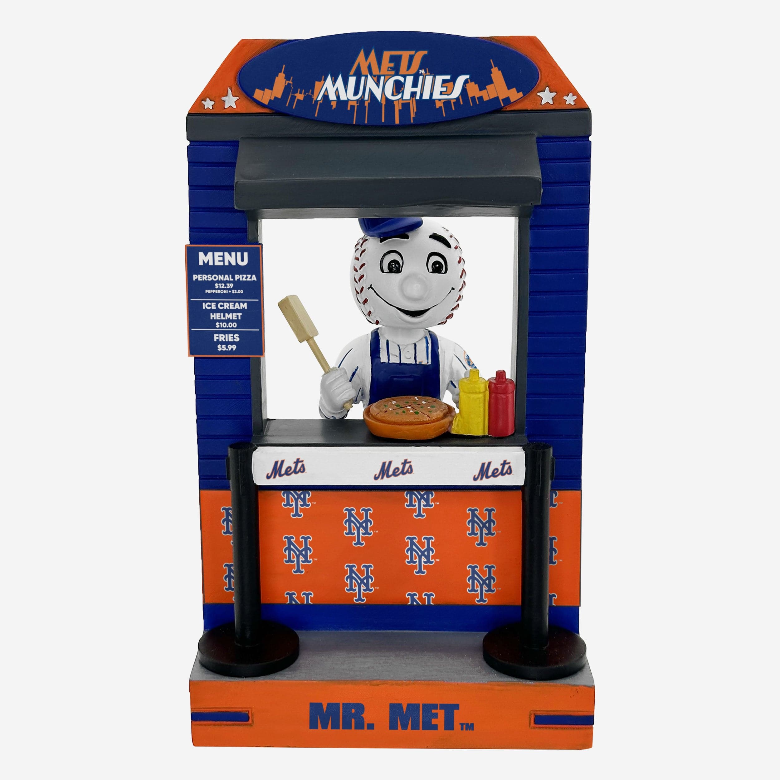 Mr Met New York Mets 2024 Opening Day Mascot Bobblehead FOCO